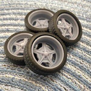 3D Printed 21/20 Billet Specialties “speedway” Wheels and Tires With 1/ ...
