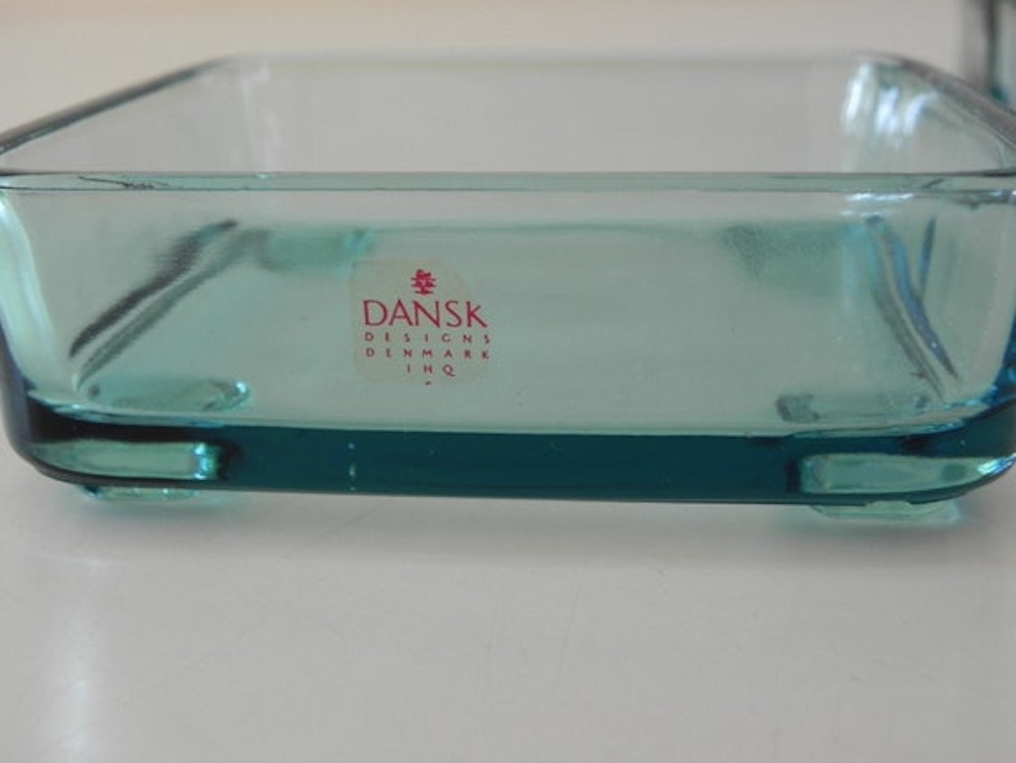 DANSK Teak Lattice Tray 7 P. Set W/ Glass Inserts Quistgaard - Etsy