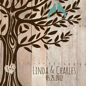 Printable Love Family Tree Wedding Gift Engagement Gift, Anniversary ...