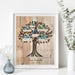 Digital Hearts Family Tree Gift for GRANDPARENTS From Grandkids ...