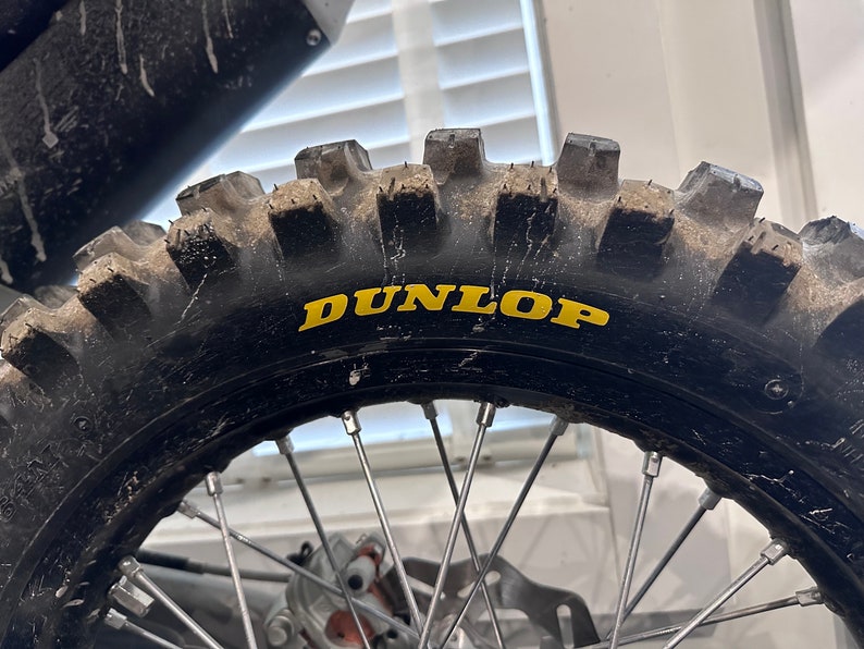 Permanent Vinyl Dunlop Tire Decals. Premium Vinyl. Free Shipping! These ...