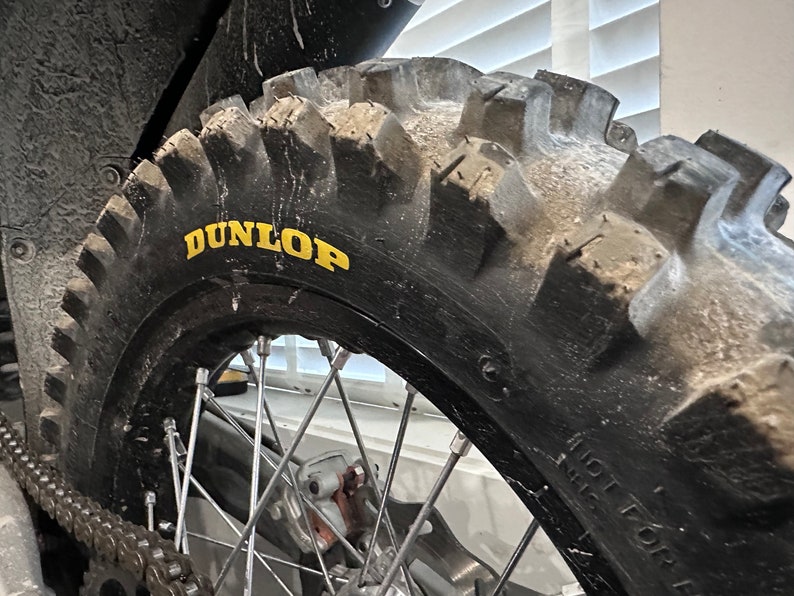Permanent Vinyl Dunlop Tire Decals. Premium Vinyl. Free Shipping! These ...