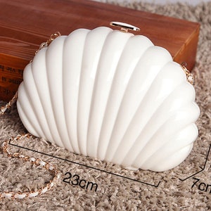 Evening Bag Women Handbag Seashell Shape Clutch Evening Wallet - Etsy