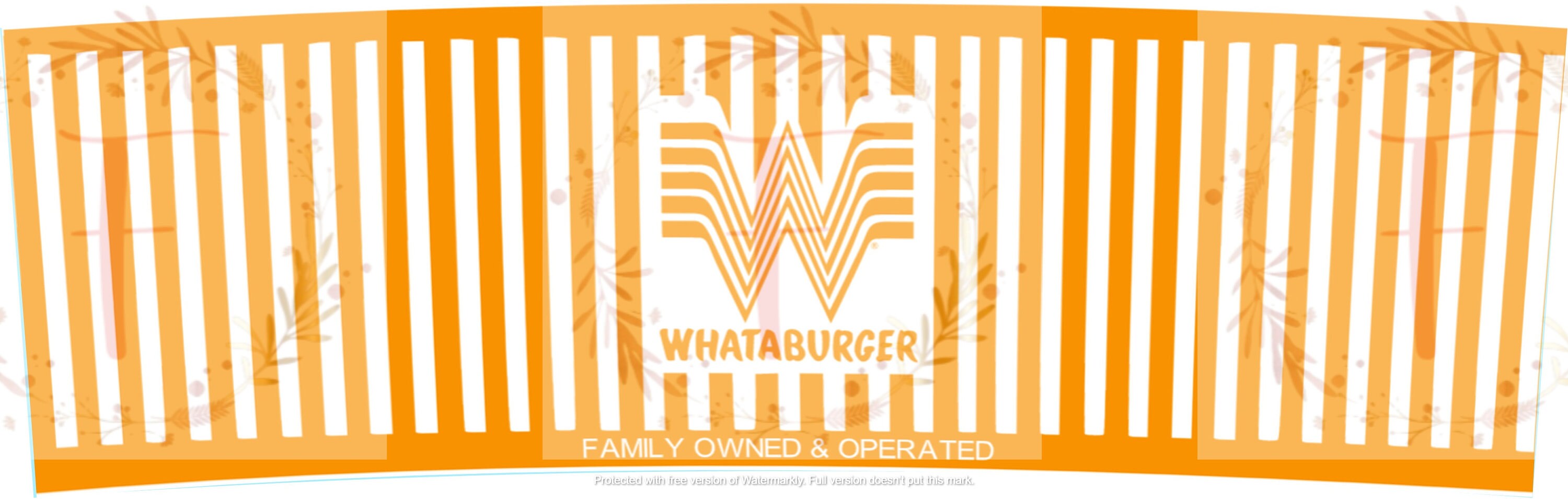 Whataburger Curved Tumbler Digital File JPG PNG - Etsy