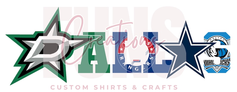 Dallas Sports Teams PNG Digital File Download - Etsy Australia