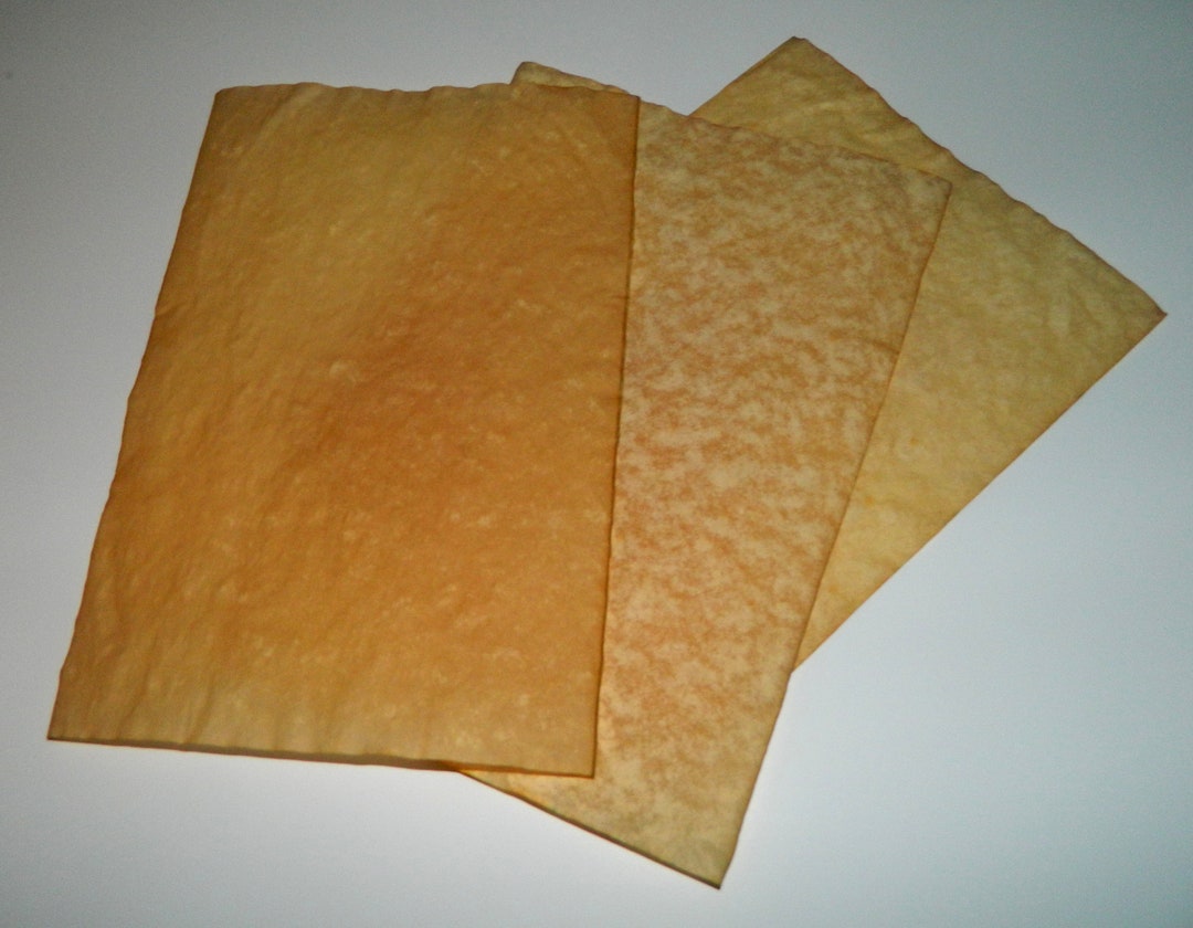 Aged Parchment Paper Sheets - 3 Count - 5"x7" (roughly) - Spiritual Art ...