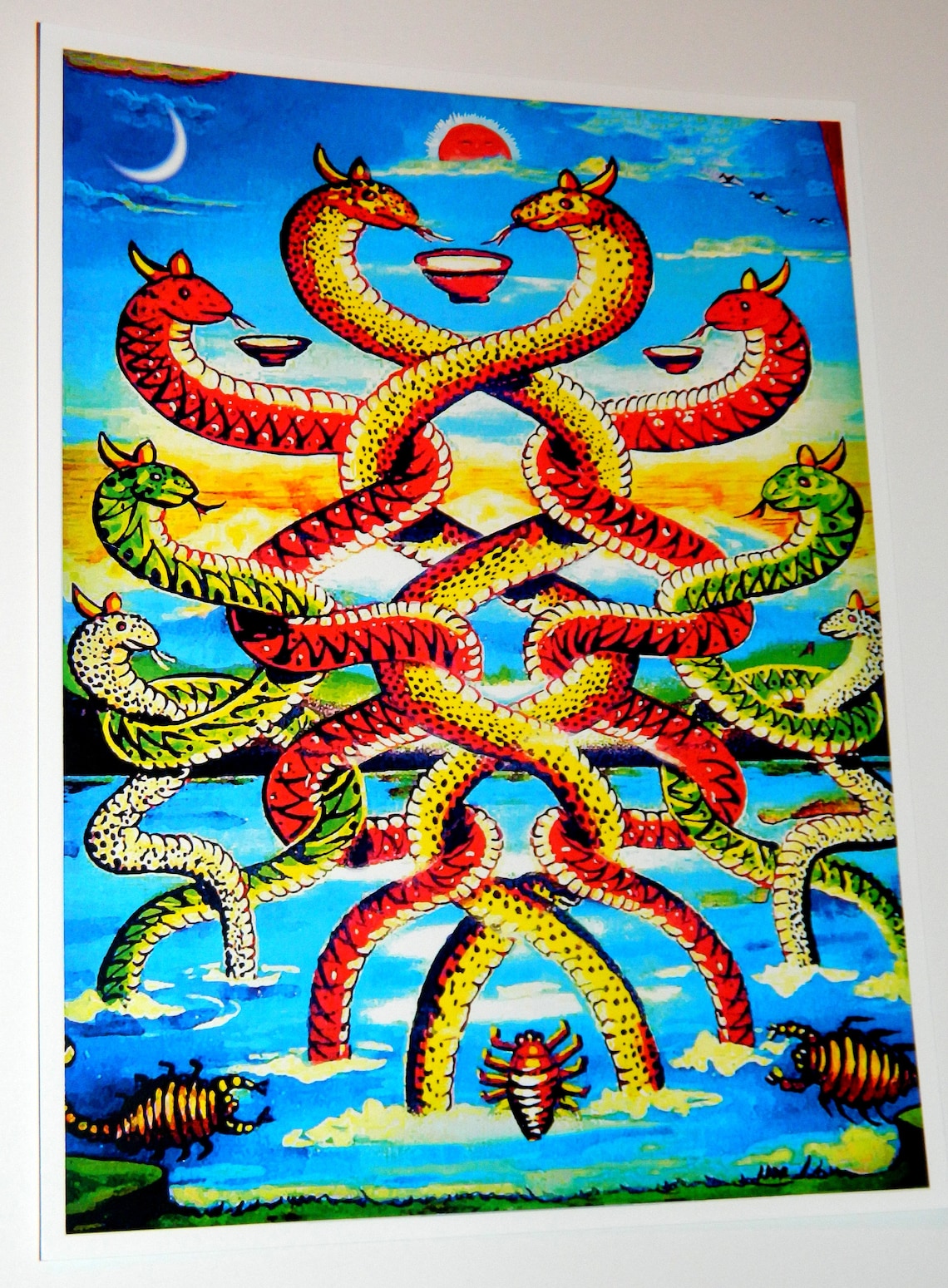 Nag Panchami Print Large 9x12 Full Color High Etsy
