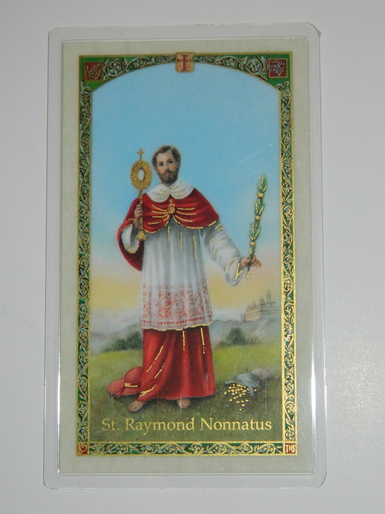 Saint Raymond san Ramon Prayer Card English Only Printed | Etsy