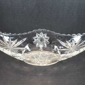 Cut Glass Vintage Dish, 9 Inches Long - Etsy
