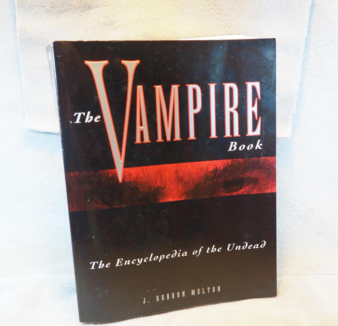 The Vampire Book - Encyclopedia of the Undead - Large Paperback Vintage - Etsy
