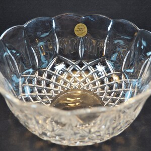 Cut Glass Lead Crystal Bowl, Vintage, Made in Italy - Etsy