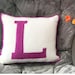 Letter L Crochet Pillow Pattern, Monogram Initial Pillow - Etsy