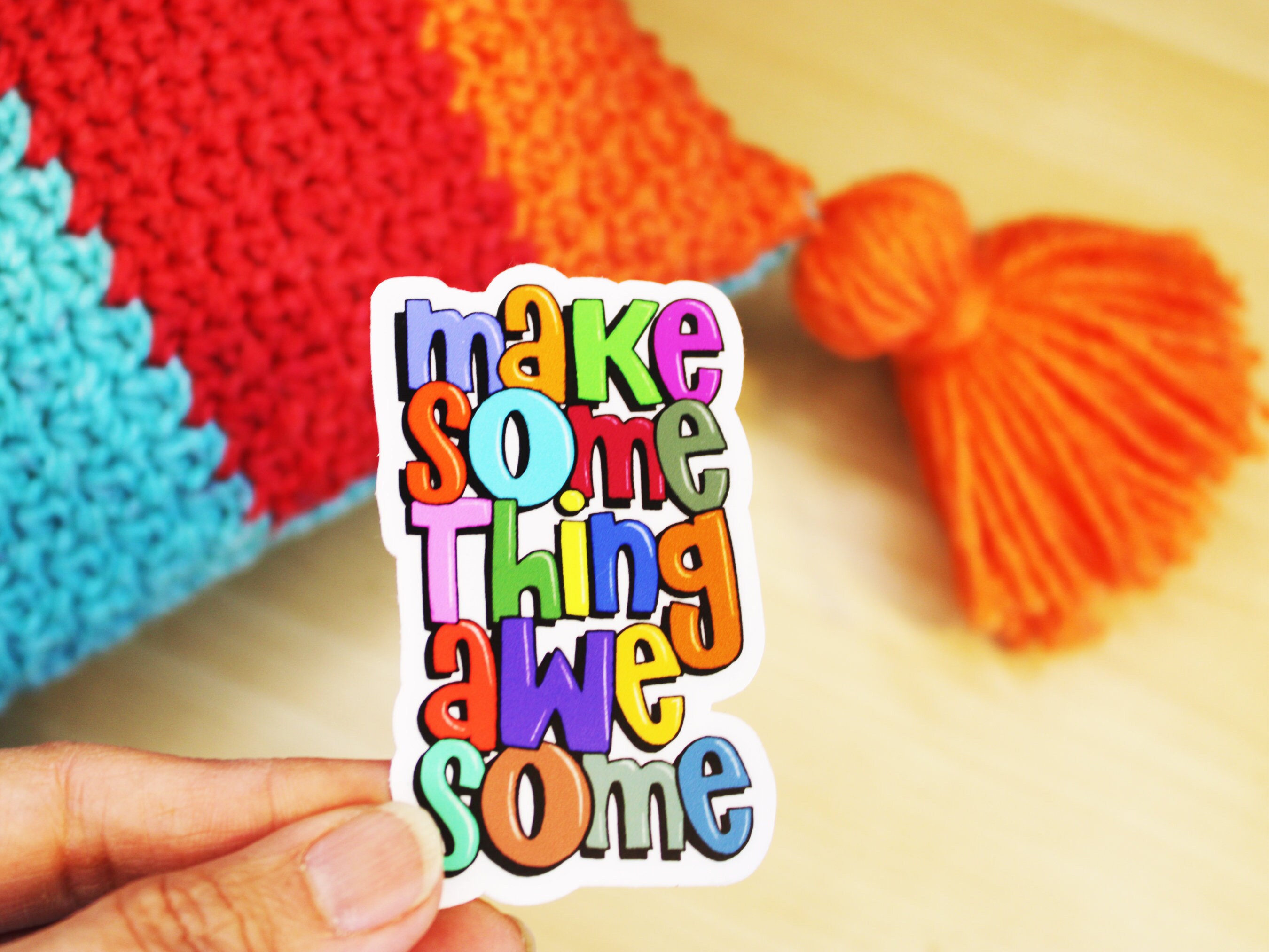 Make Something Sticker Make Something Awesome decal laptop - Etsy.de