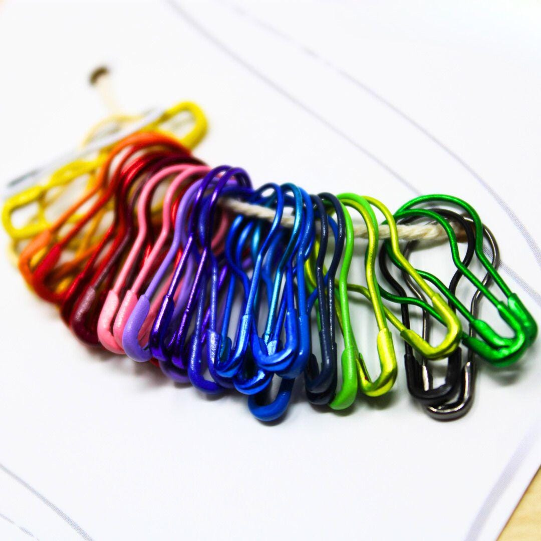 40 Piece Color Splash Bulb Stitch Markers, Crochet and Knitting Tools ...