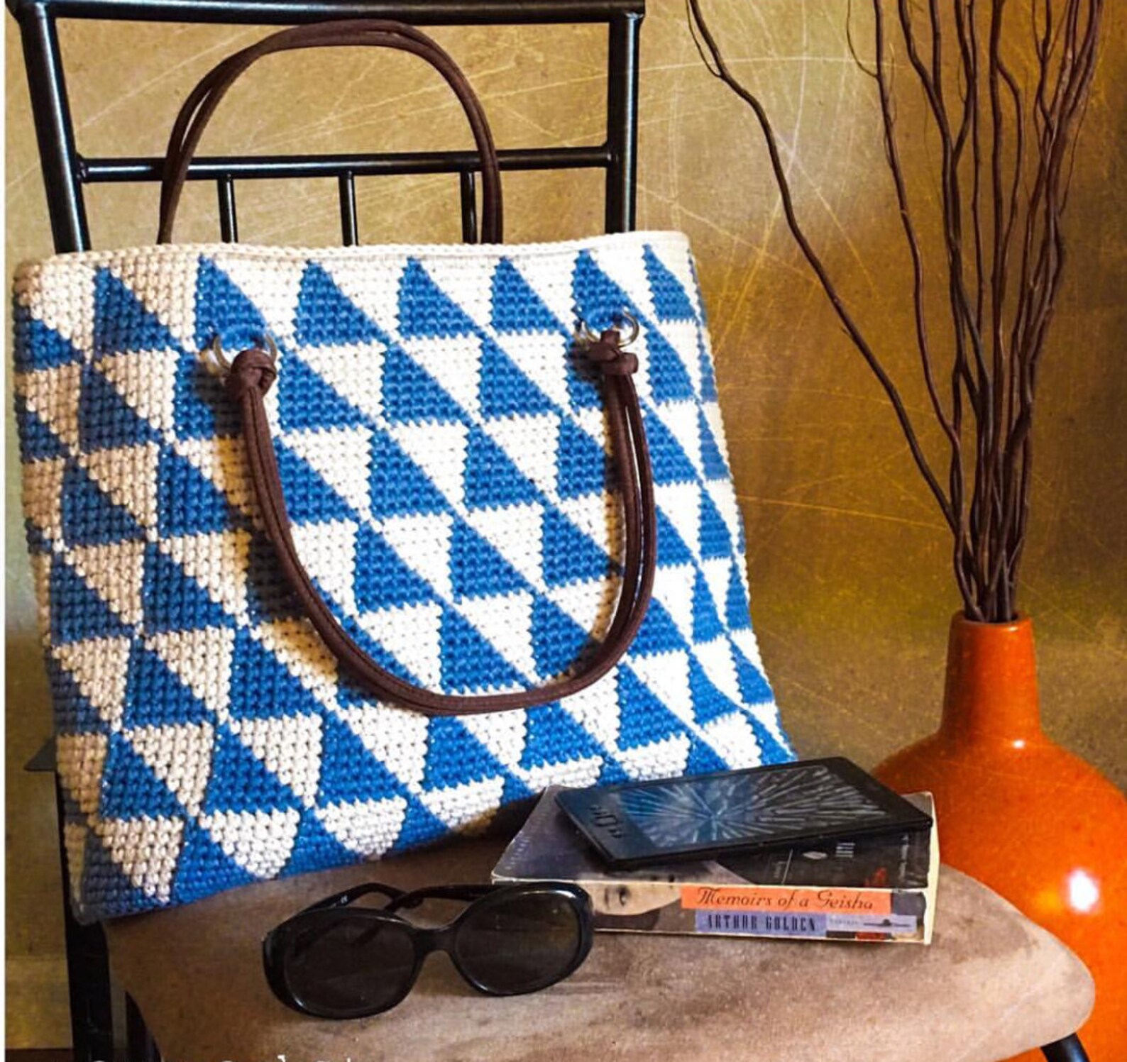Triangles Tote Bag Crochet Pattern | Crochet Beginner | Instant Pdf ...