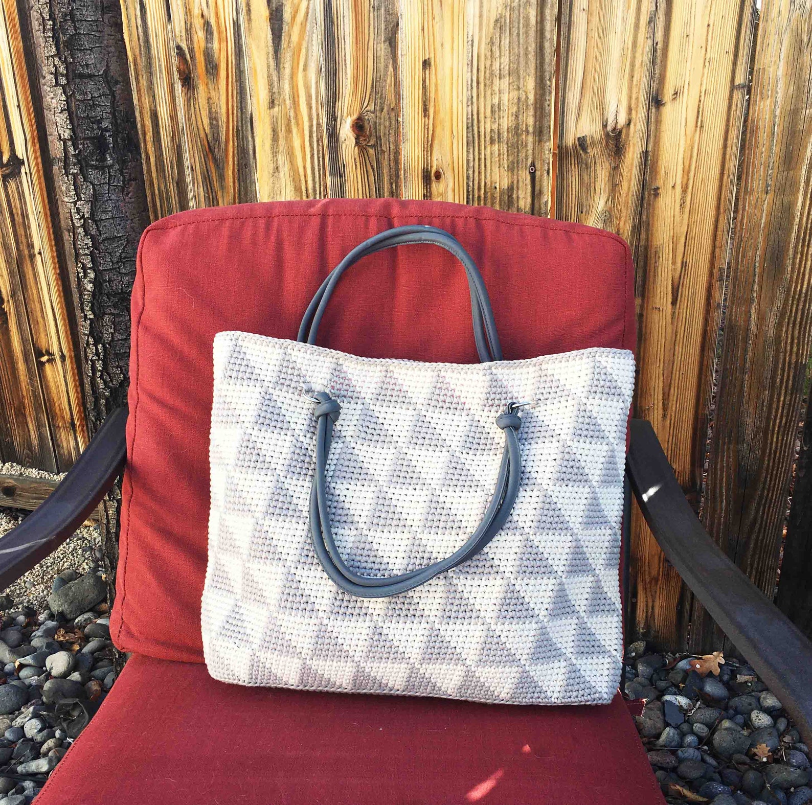 Triangles Tote Bag Crochet Pattern | Crochet Beginner | Instant Pdf ...