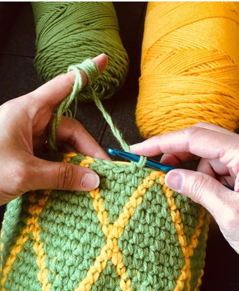 Criss Cross Crochet Basket Pattern - Etsy