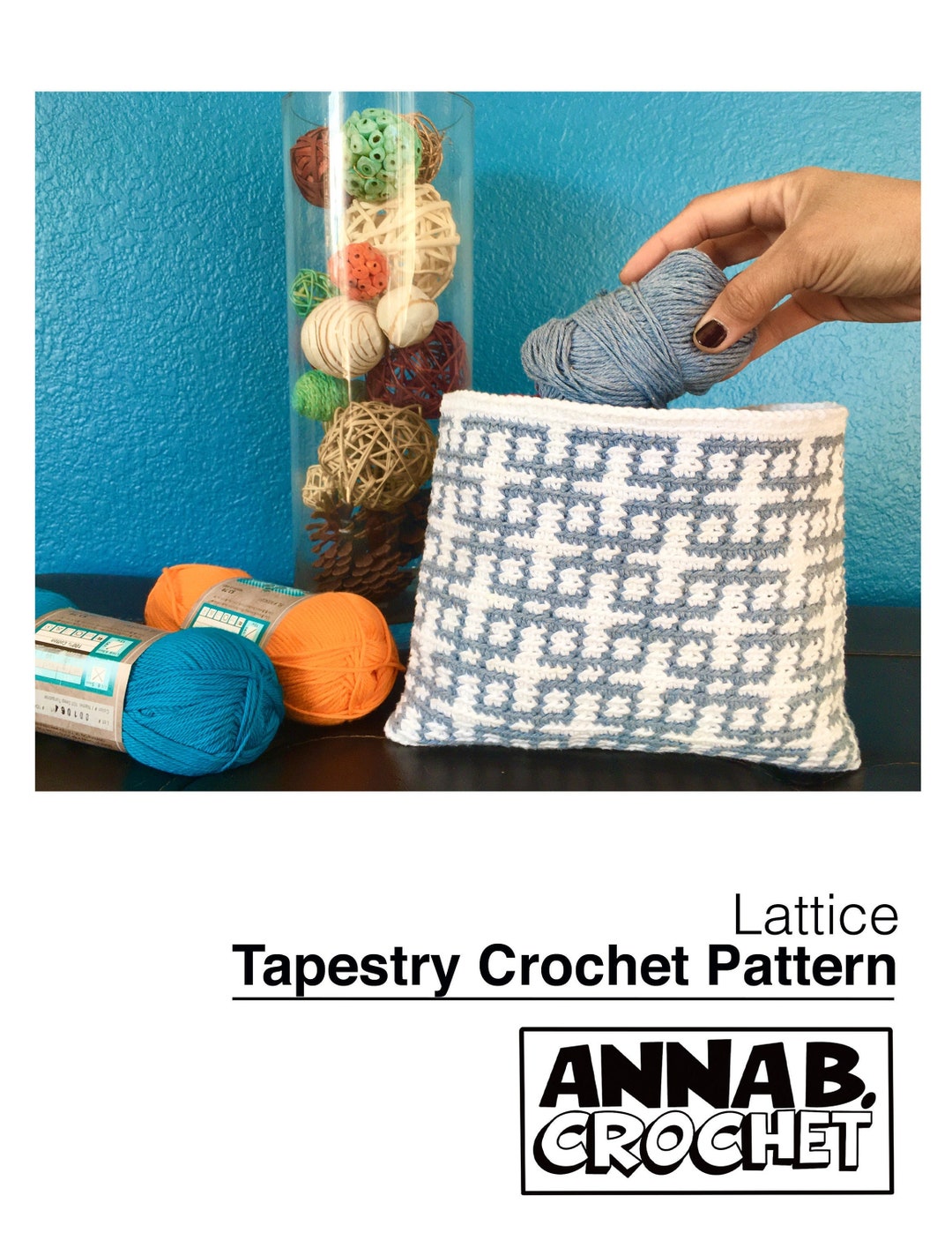 Lattice Tapestry Crochet Pattern, Pouch and Clutch Tutorial (PDF ...