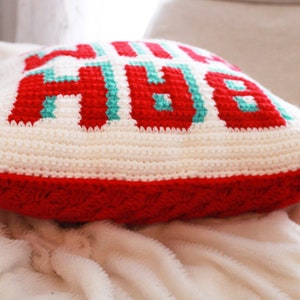 Bah Hum Bug Crochet Pillow Pattern, Scrooge, Christmas Handmade Decor ...