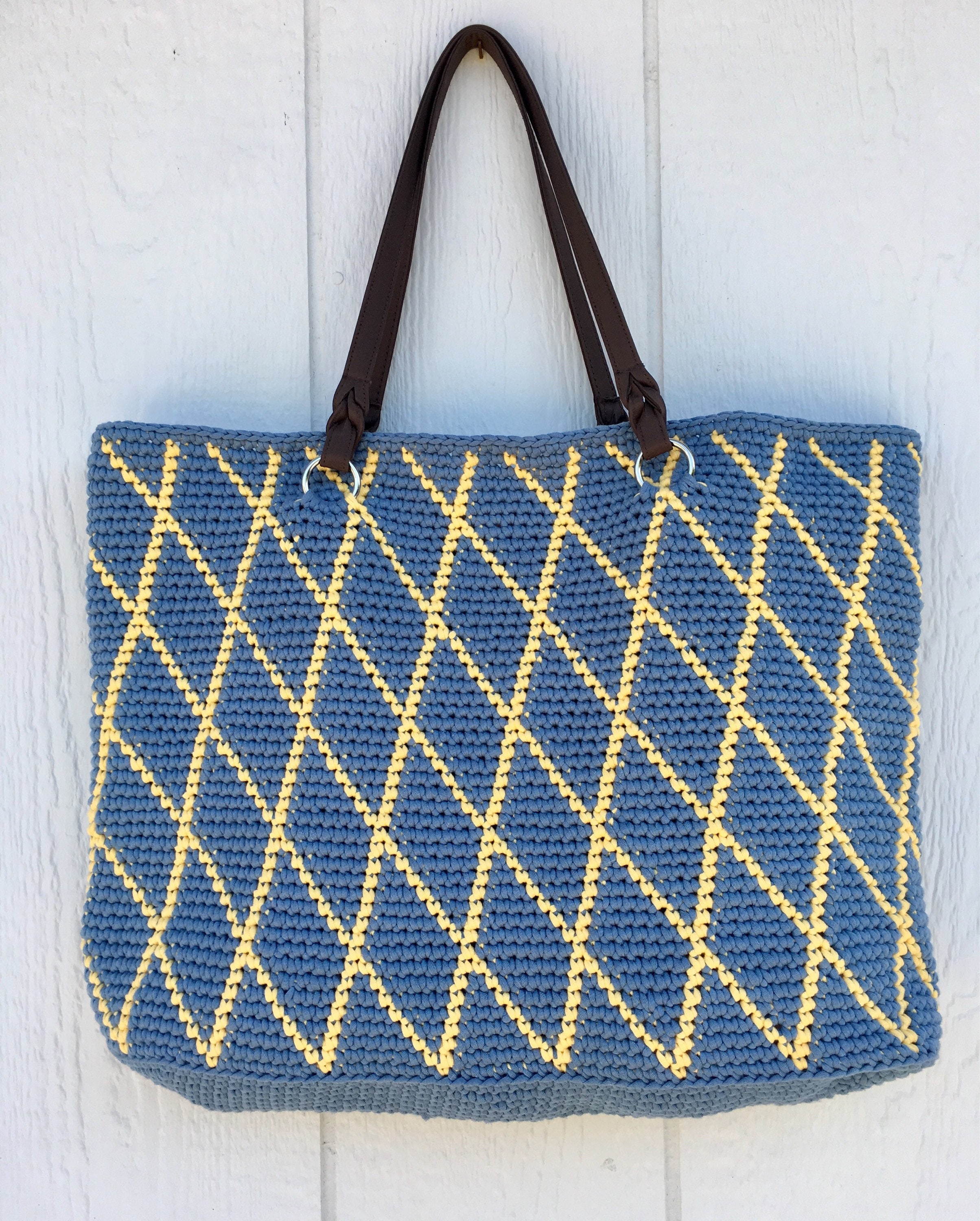 Buy Criss Cross Tote Bag Crochet Pattern | Crochet Beginners | Instant ...