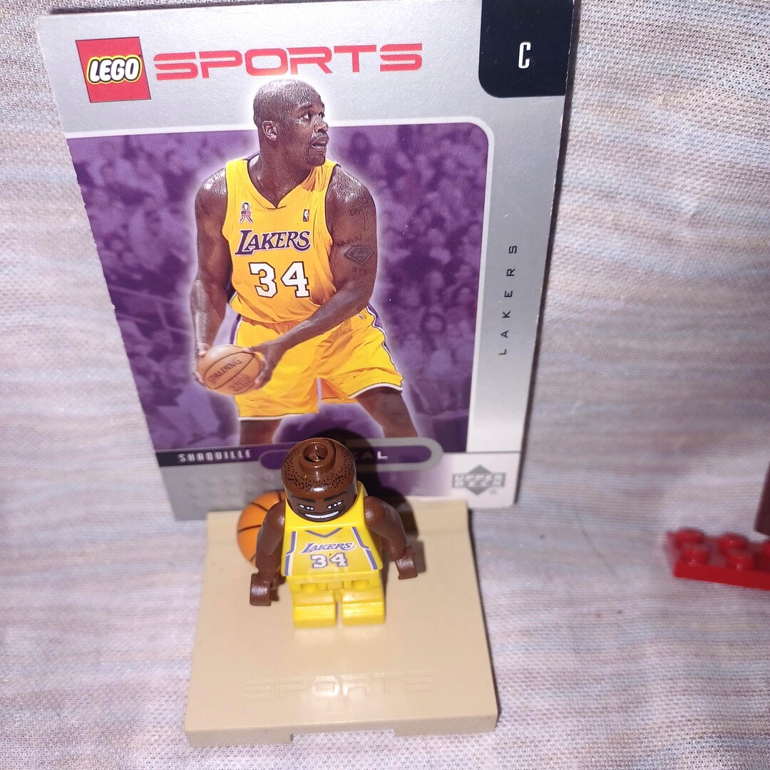 LEGO Minifigure Shaquille O'neal When in NBA Includes Figure Base Card ...