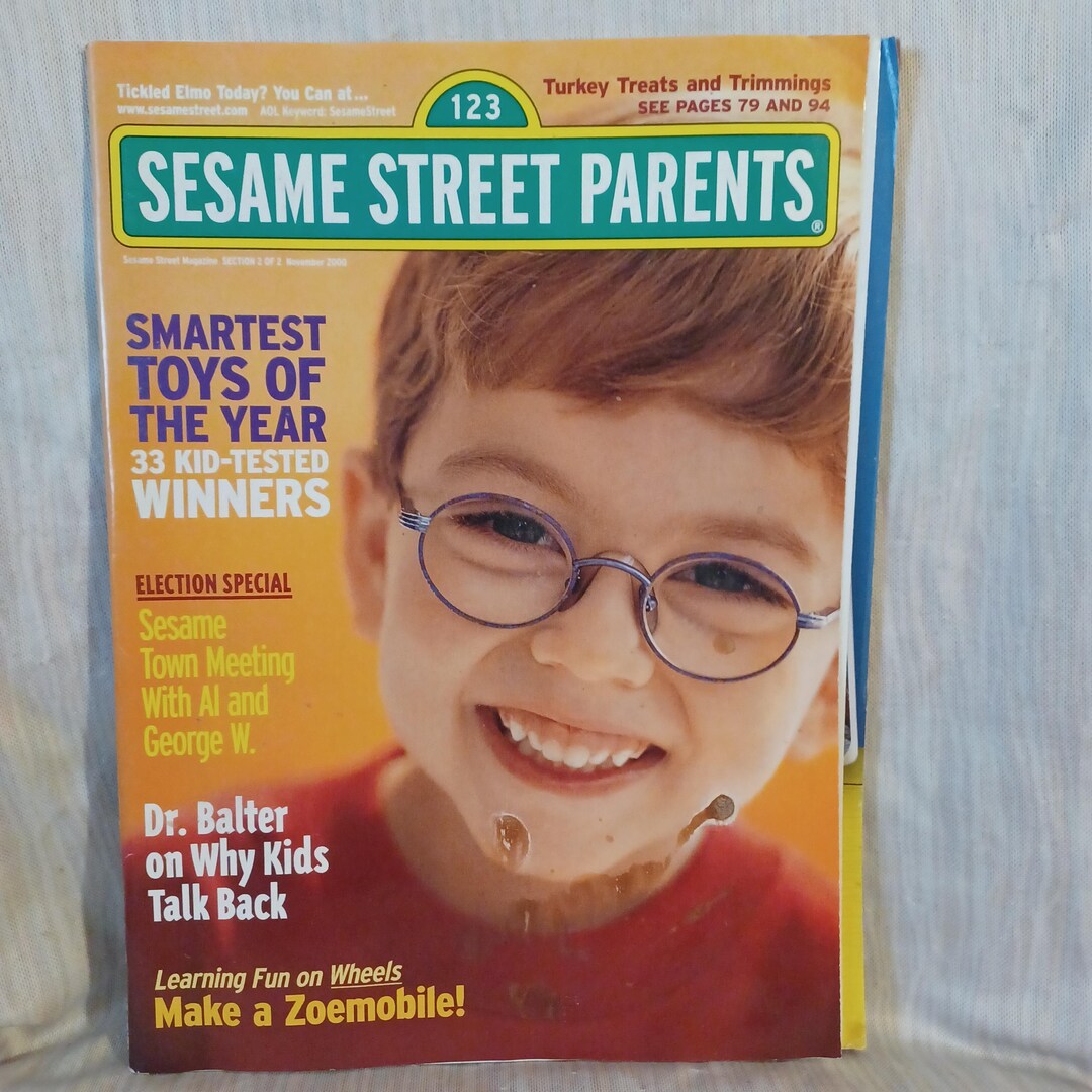 Sesame Street Parents Magazine November 2000 Inserts Appear Complete ...
