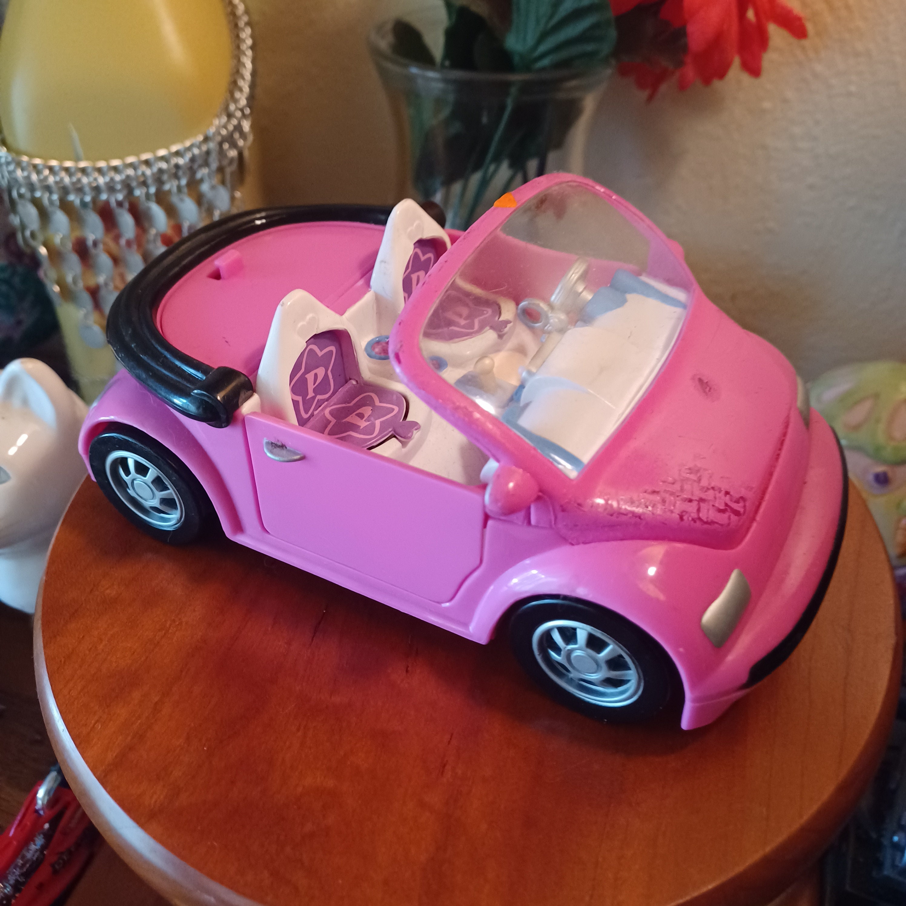 Polly Pocket Pink Convertible Toy Vehicle Vintage 2001 Pretend Play ...