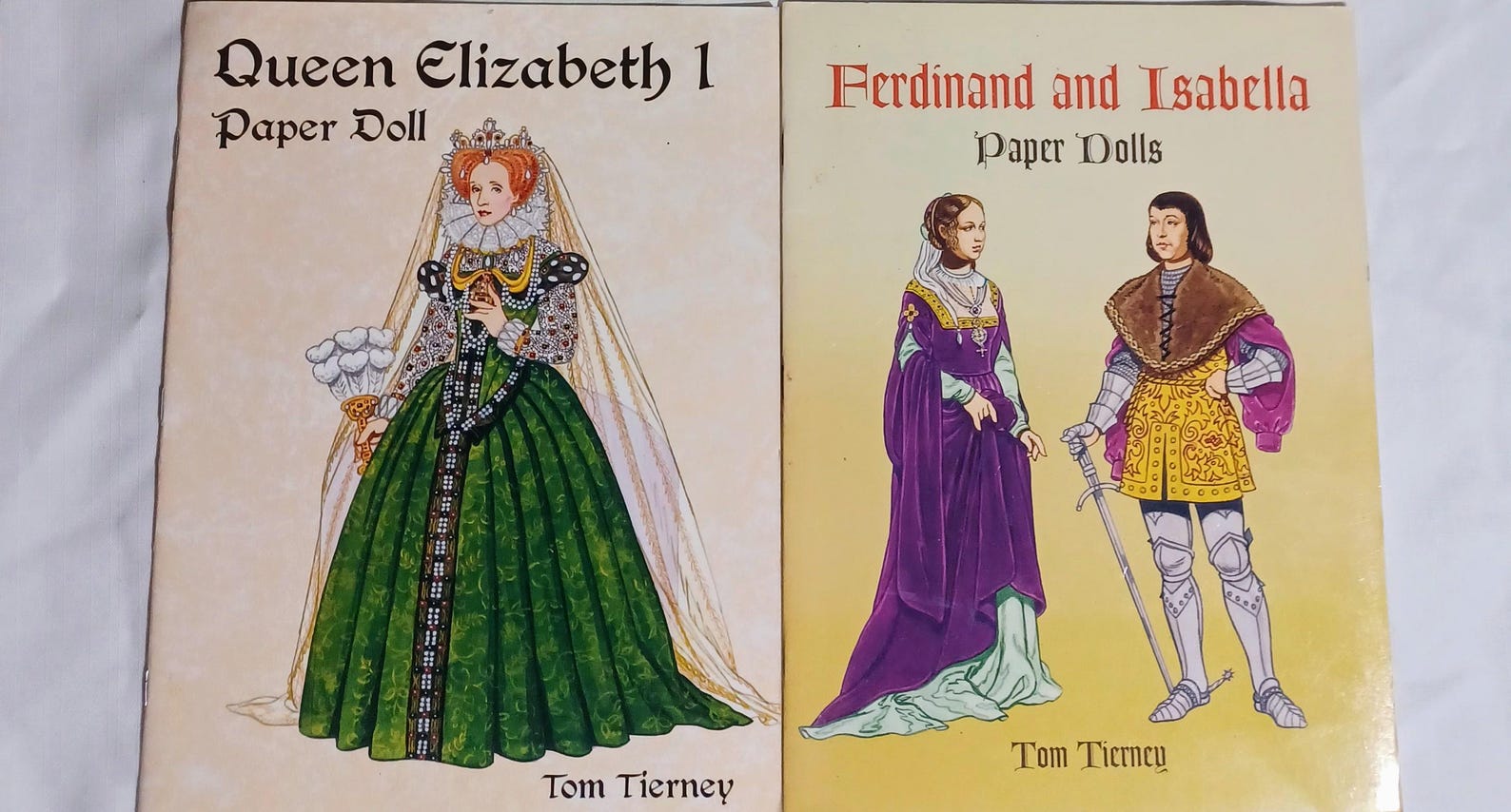 Vintage Paper Doll Books by Tom Tierney Group of 4 Complete Books Queen ...