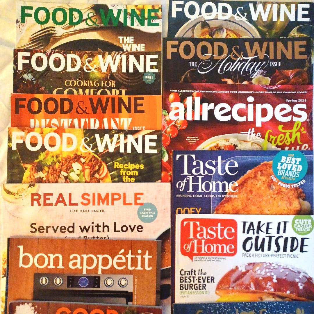 Magazine Bundle Food Home BH&G, All Recipes, Real Simple, Taste of Home ...