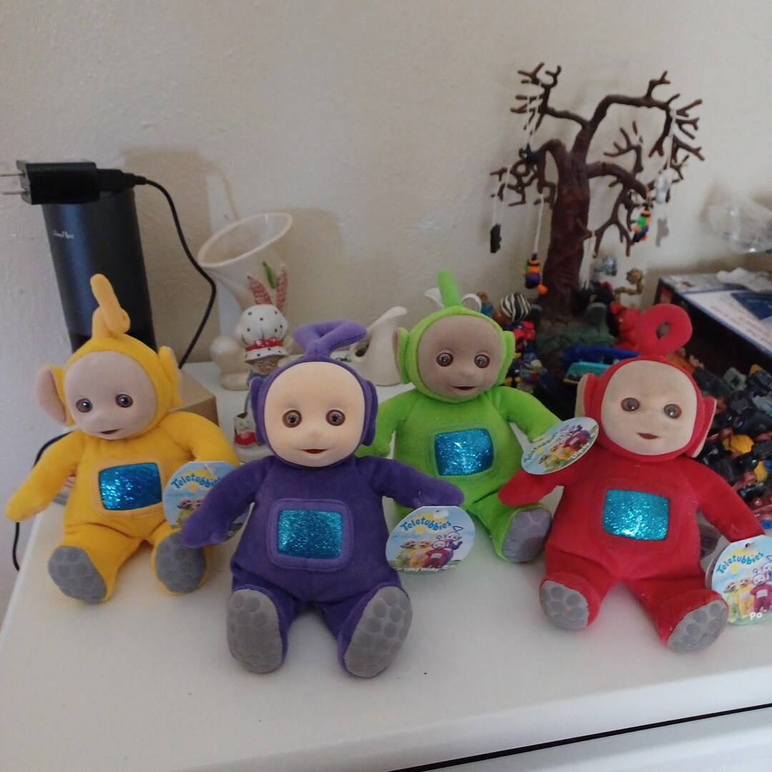 Teletubbies Plush Complete Set of 4 Laa-laa Po Tinky Winky and Dipsy ...