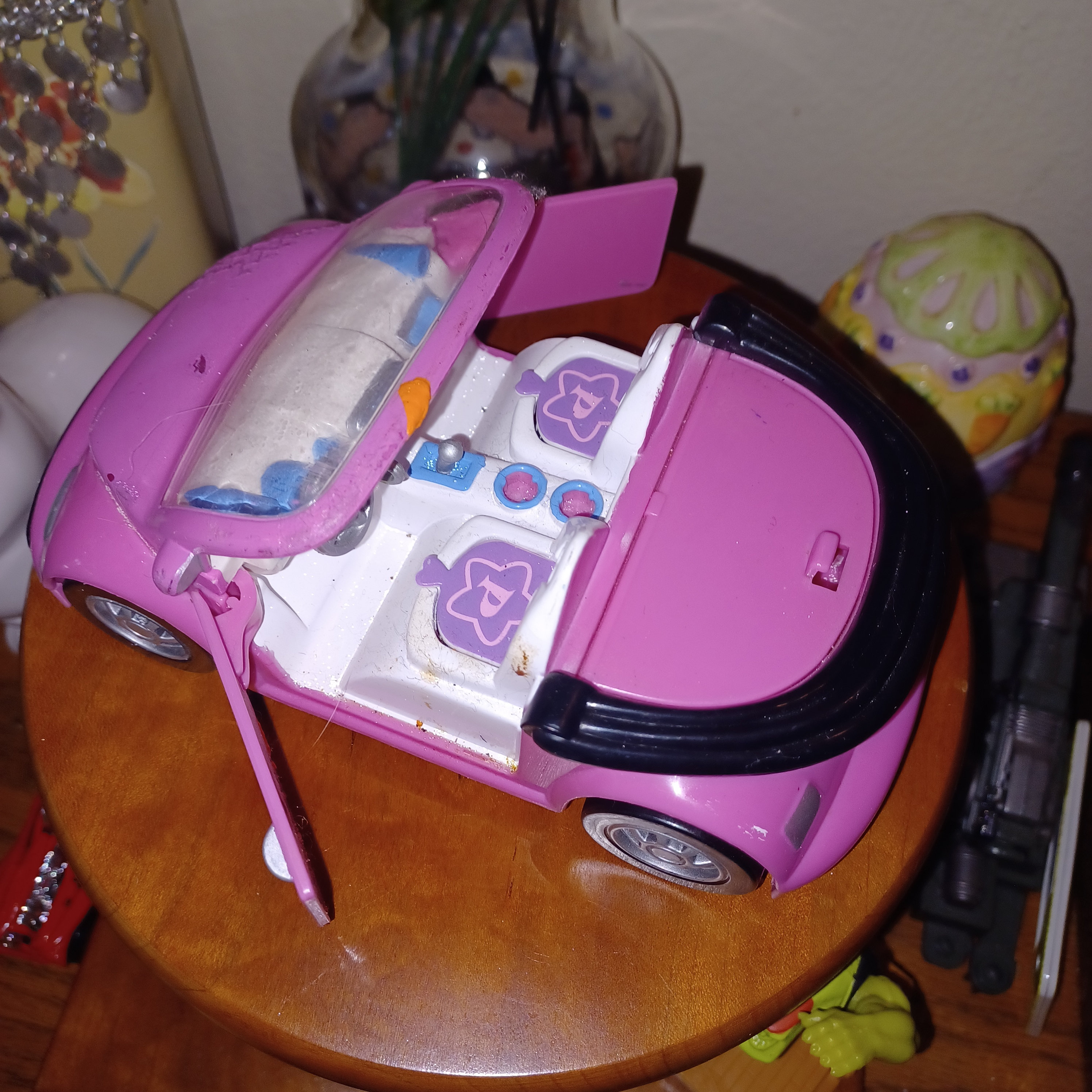 Polly Pocket Pink Convertible Toy Vehicle Vintage 2001 Pretend Play ...