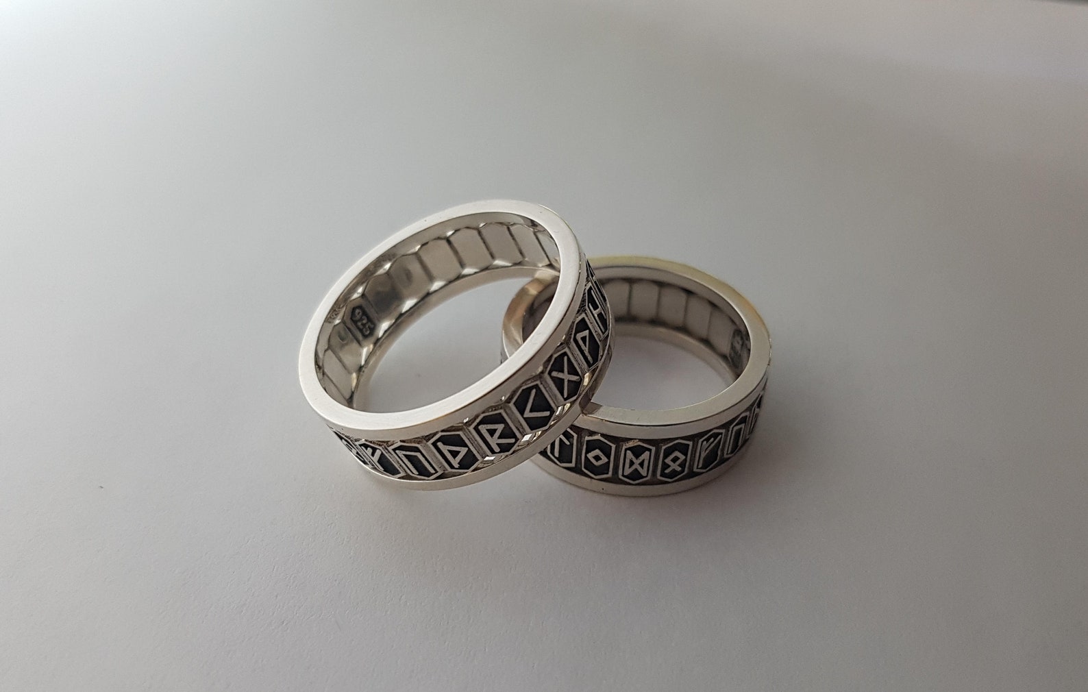 Viking Runes Ring Futhark Alphabet Ring Male Viking Ring | Etsy