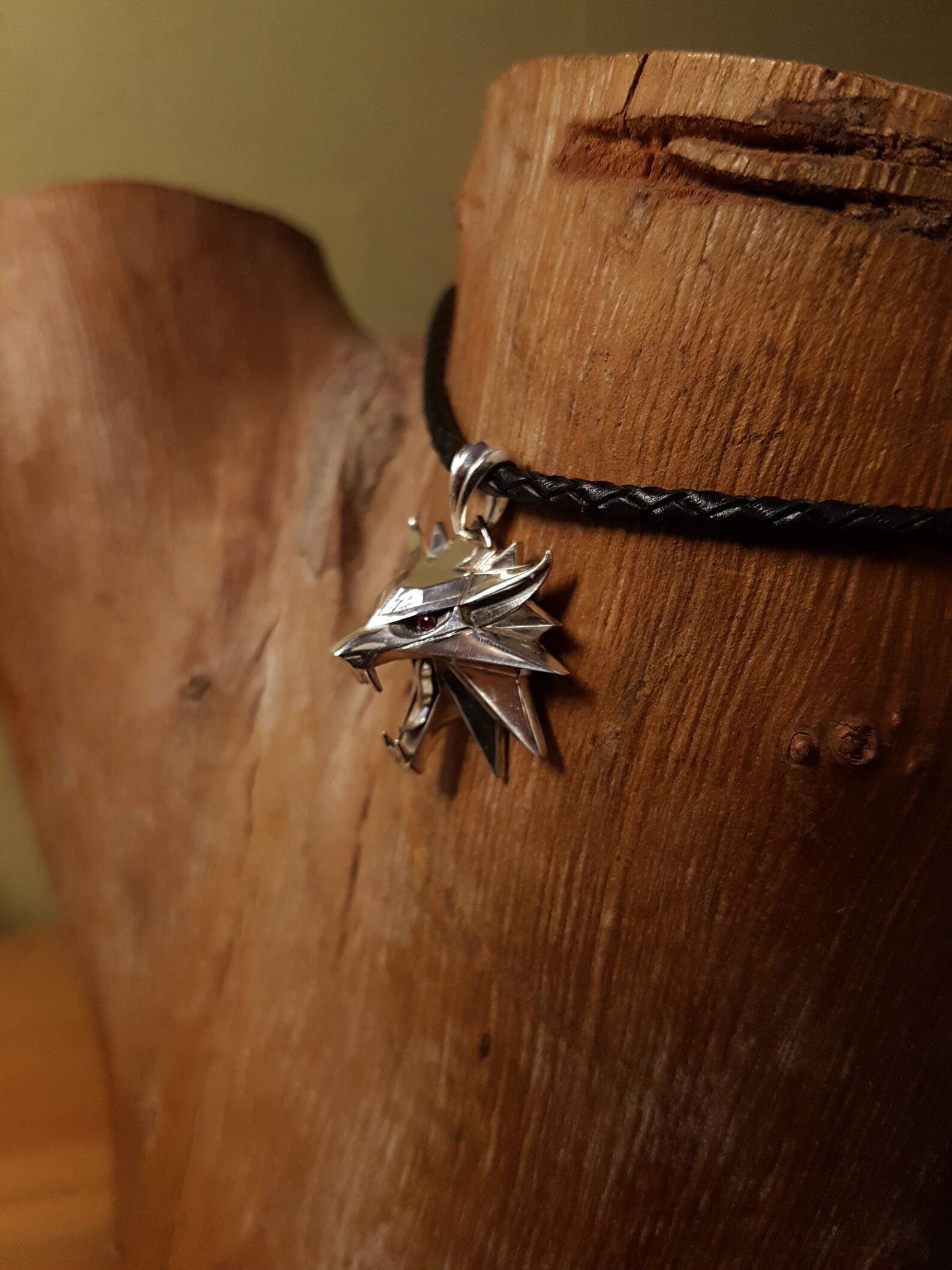 Witcher Amulet Wolf Pendant Wild Hunt Pendant Silver Wolf - Etsy