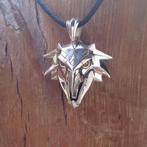 Witcher Amulet, Gryphon School Pendant, Wild Hunt Pendant, Silver ...