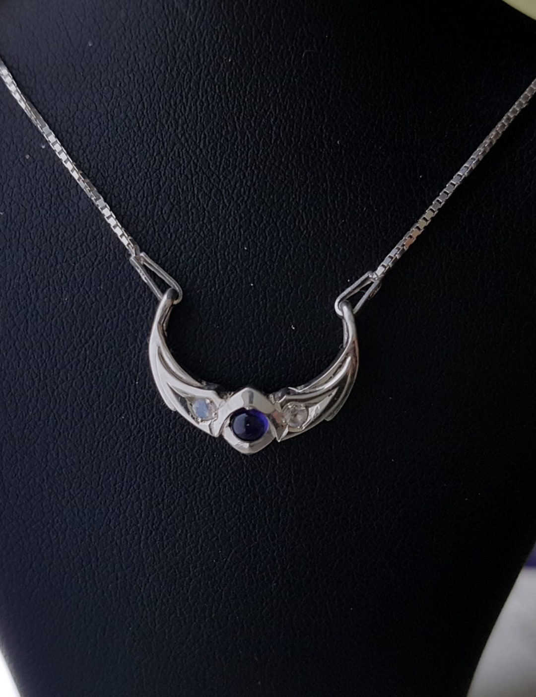 Skyrim Lunar Pendant, Skyrim Inspired, Sterling Silver , White Gold 14k ...