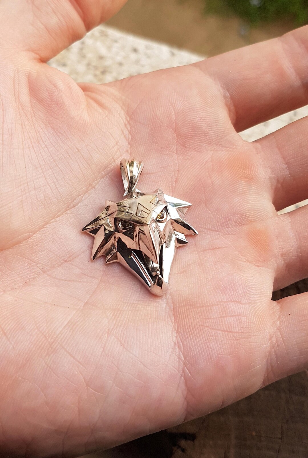 Witcher Amulet, Gryphon School Pendant, Wild Hunt Pendant, Silver ...