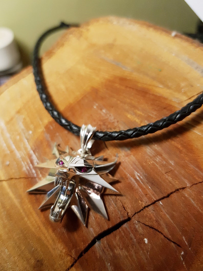 Witcher Amulet Wolf Pendant Wild Hunt Pendant Silver Wolf - Etsy