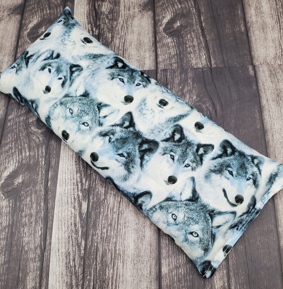 Wolves-wolf Microwave Heating Pad -rice and Flaxseed - Natural Pain ...