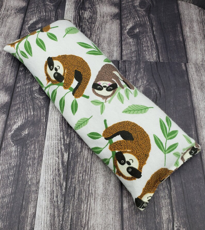 Sloth Heat Pad. Flannel Fabric. Rice and Flax Seed Hot Cold - Etsy
