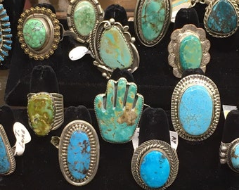 Native American Green Ring - Etsy