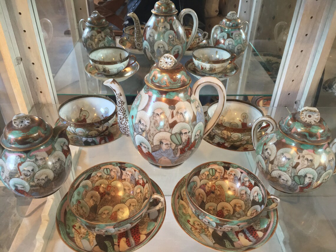 Antique Japanese Satsuma Ware Fine Art Tea Set Porcelain - Etsy