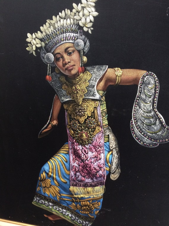Balinese Paintings Of Dancers Balinese Traditional Dance Sukadana