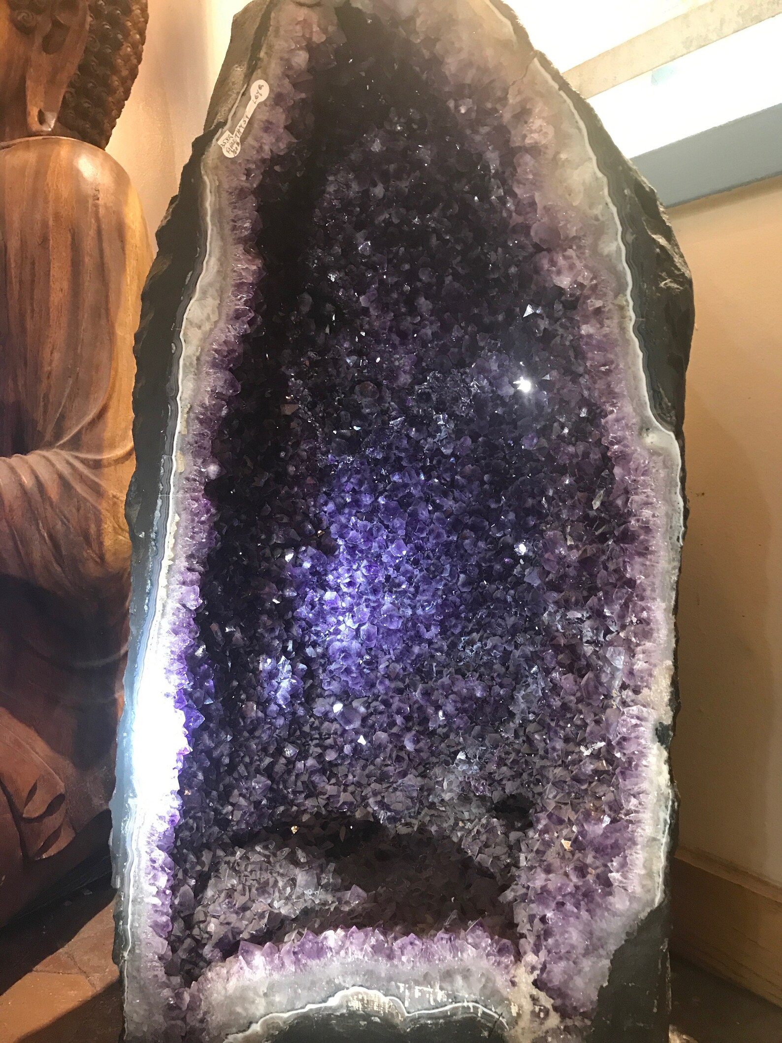 XL Amethyst Cathedral Natural Specimen Deep Purple Geode Crystal ...