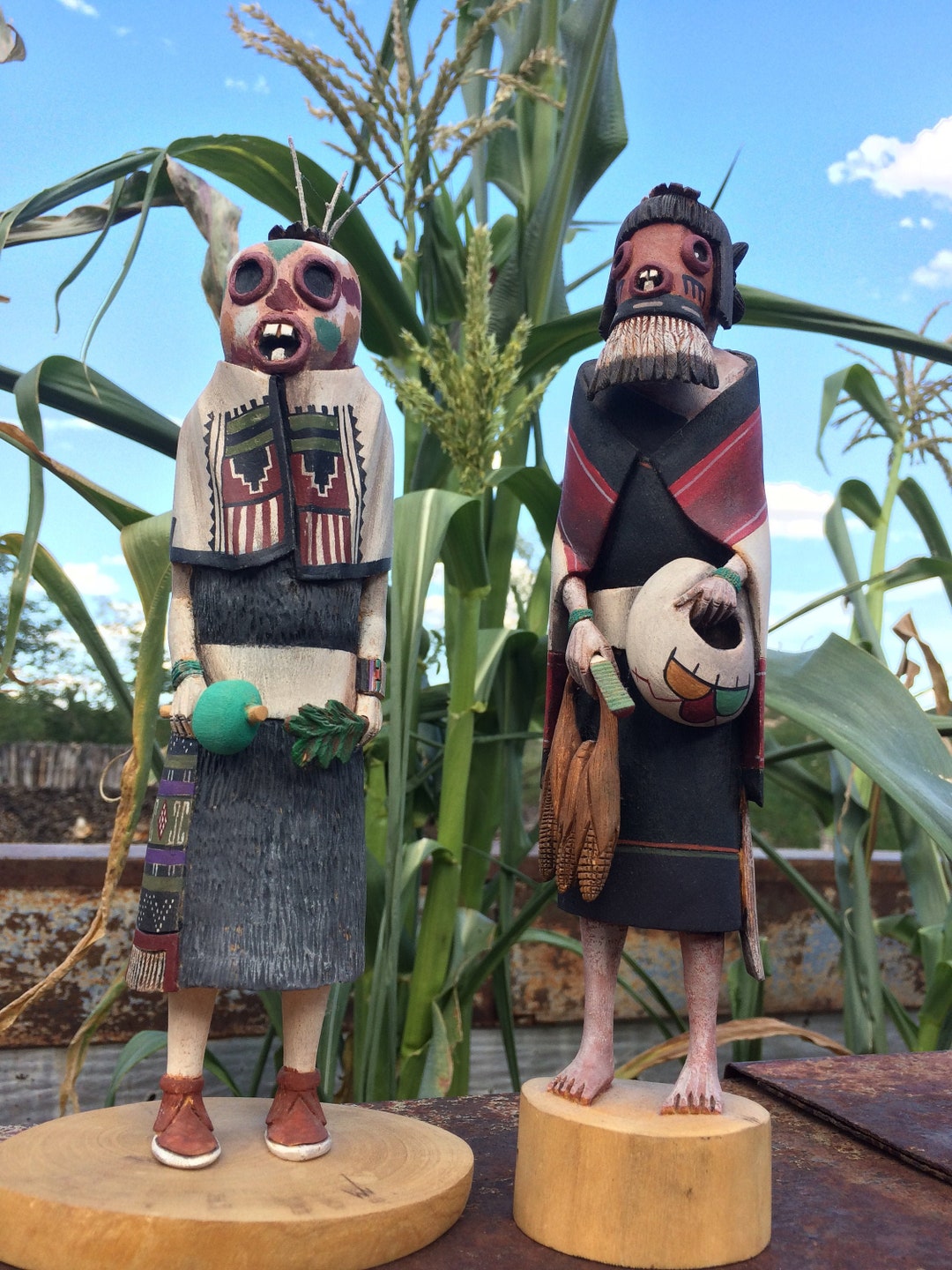 Hopi Navajo Kachina Katsina Watson Namoki Kachinas Katsinas Carved Wood ...