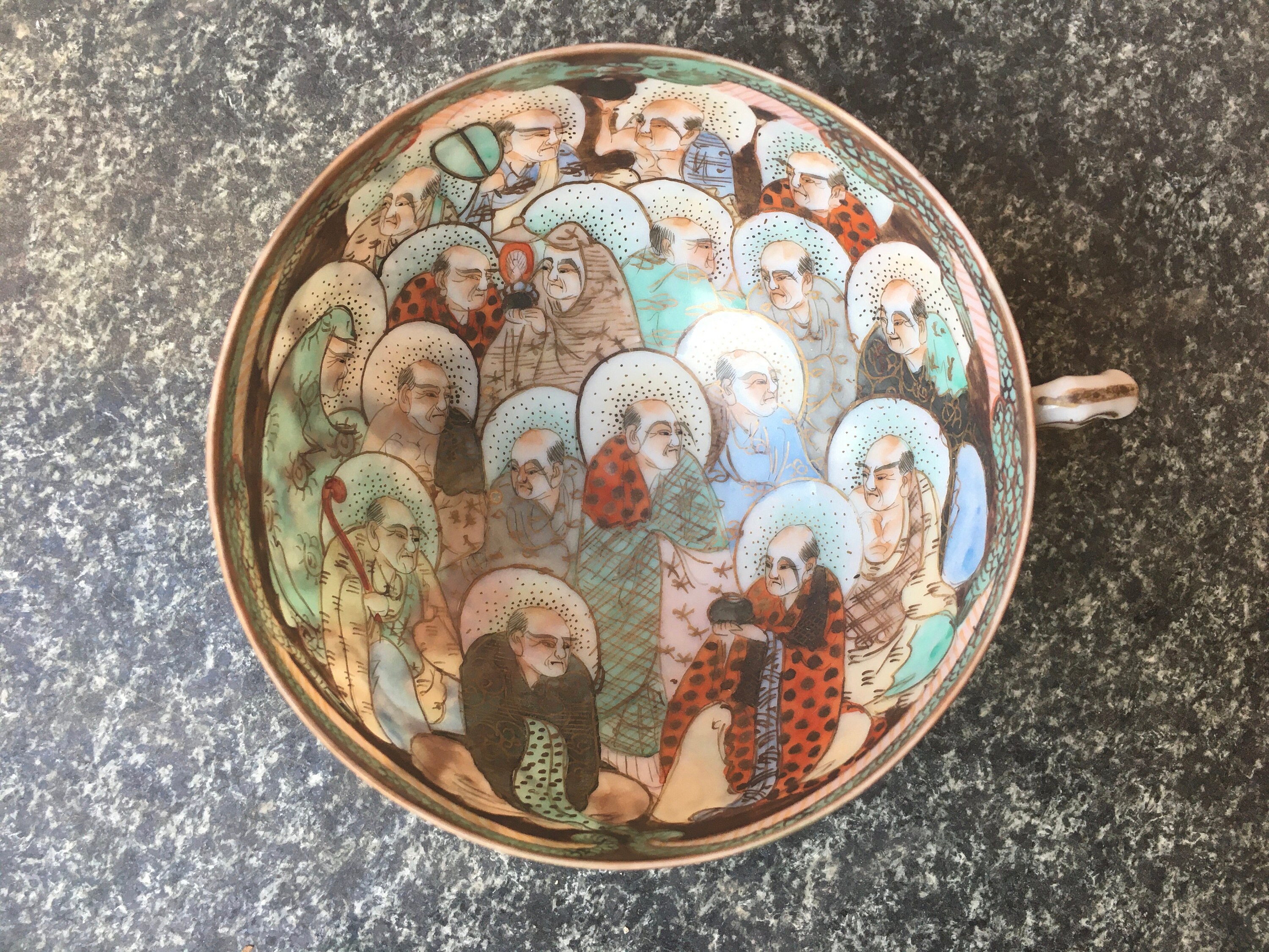 Antique Japanese Satsuma Ware Fine Art Tea Set Porcelain Ceramic Teapot ...