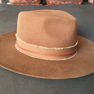 Firm Wide Brim Felt Fedora Cowboy Hat Bohemian Boho Western ...