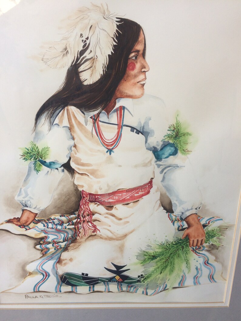 Native American Indian Santa Clara Pueblo Girl Woman Dancer New Mexico ...