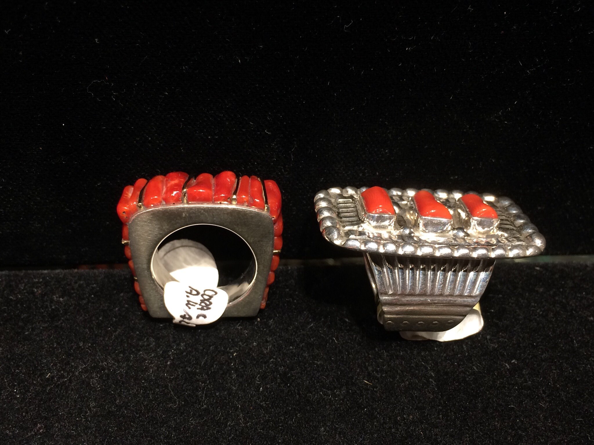 Mediterranean Coral Art Ring Rings Branch Sterling Silver - Etsy