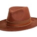 Firm Wide Brim Felt Fedora Cowboy Hat Bohemian Boho Western ...