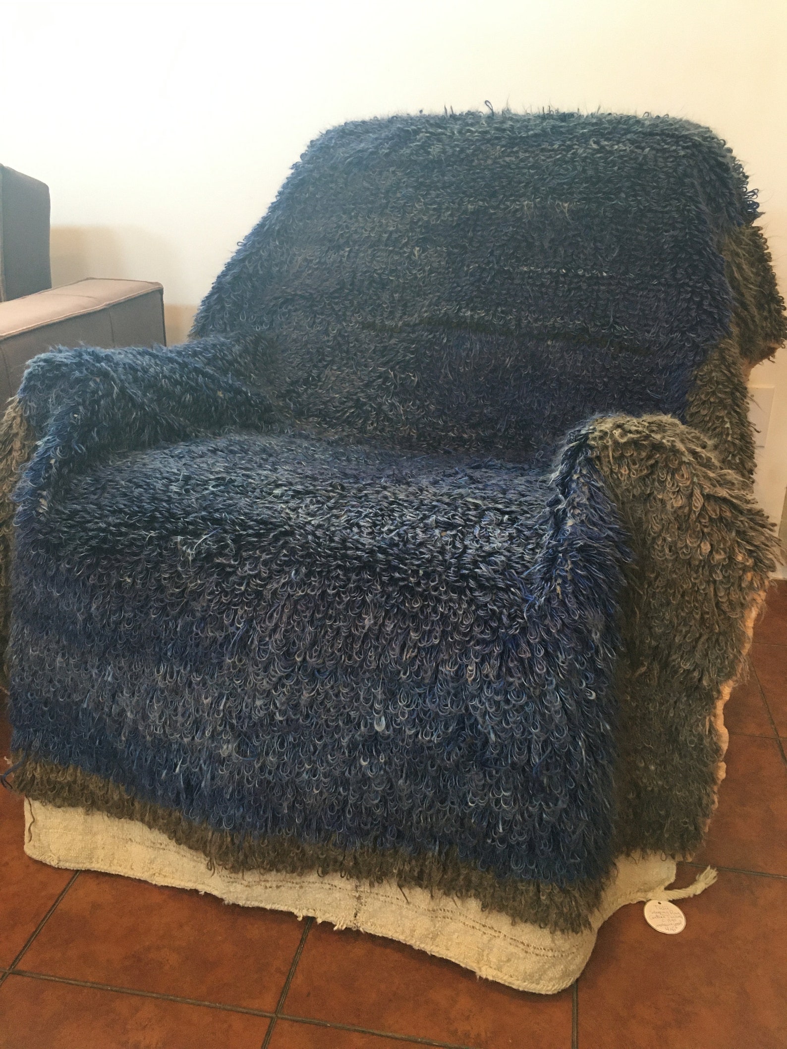 Blue Rothko Looped Tulu Indigo Sleeping Carpet Tribal Long - Etsy